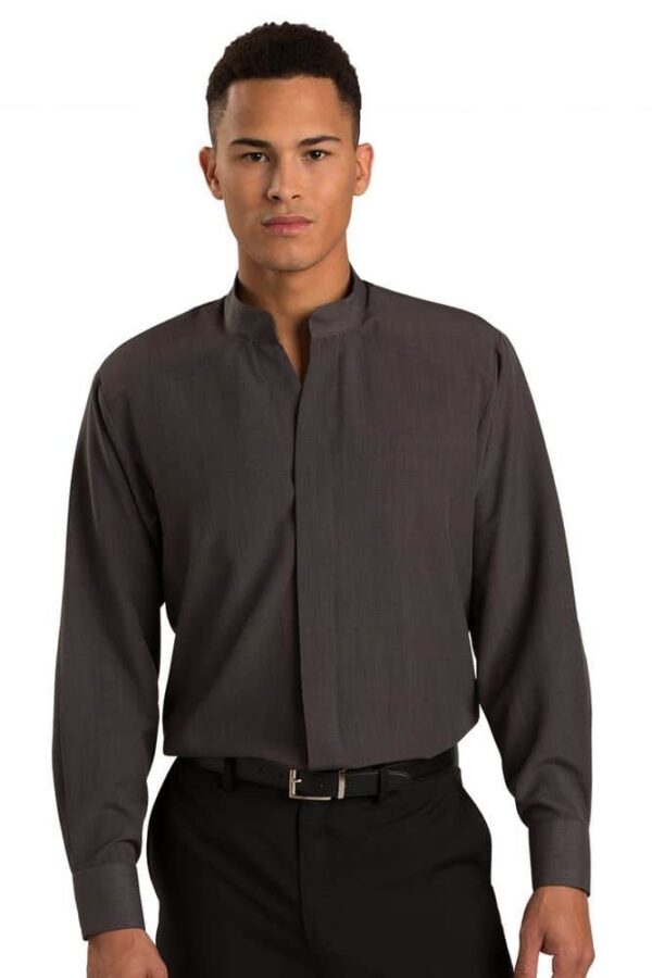 Men's Upscale Stand Up Collar Performance Shirt - Ambassador Uniform