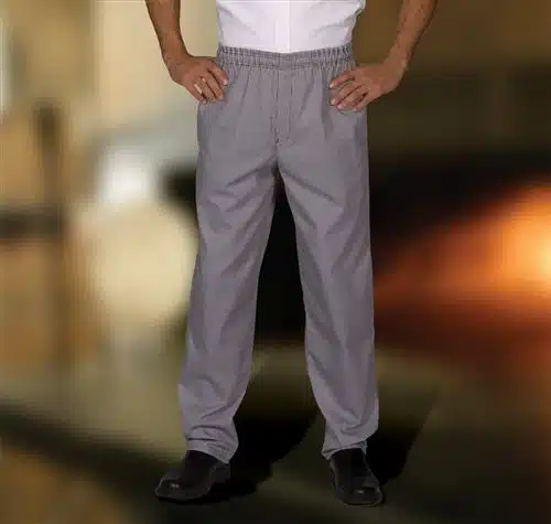 Traditional Chef Pants with 2" Elastic Waist - Ambassador Uniform