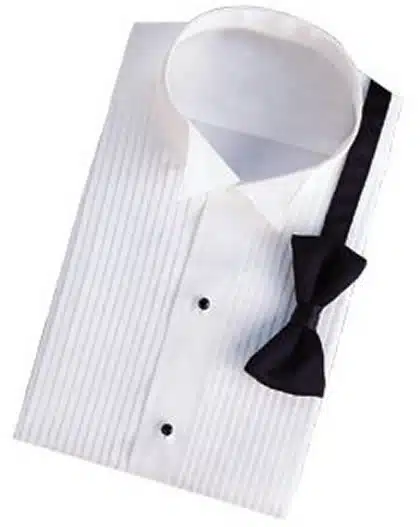 Men's Wing Tip Collar Tuxedo Shirt with 1/4" Pleated Front - Ambassador ...