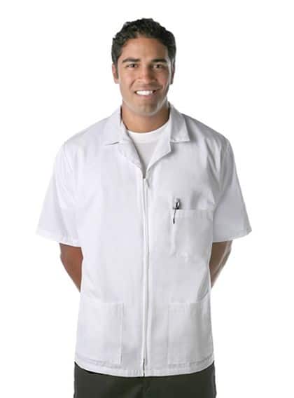 Men's Short Sleeve Zipper Front Top - Ambassador Uniform