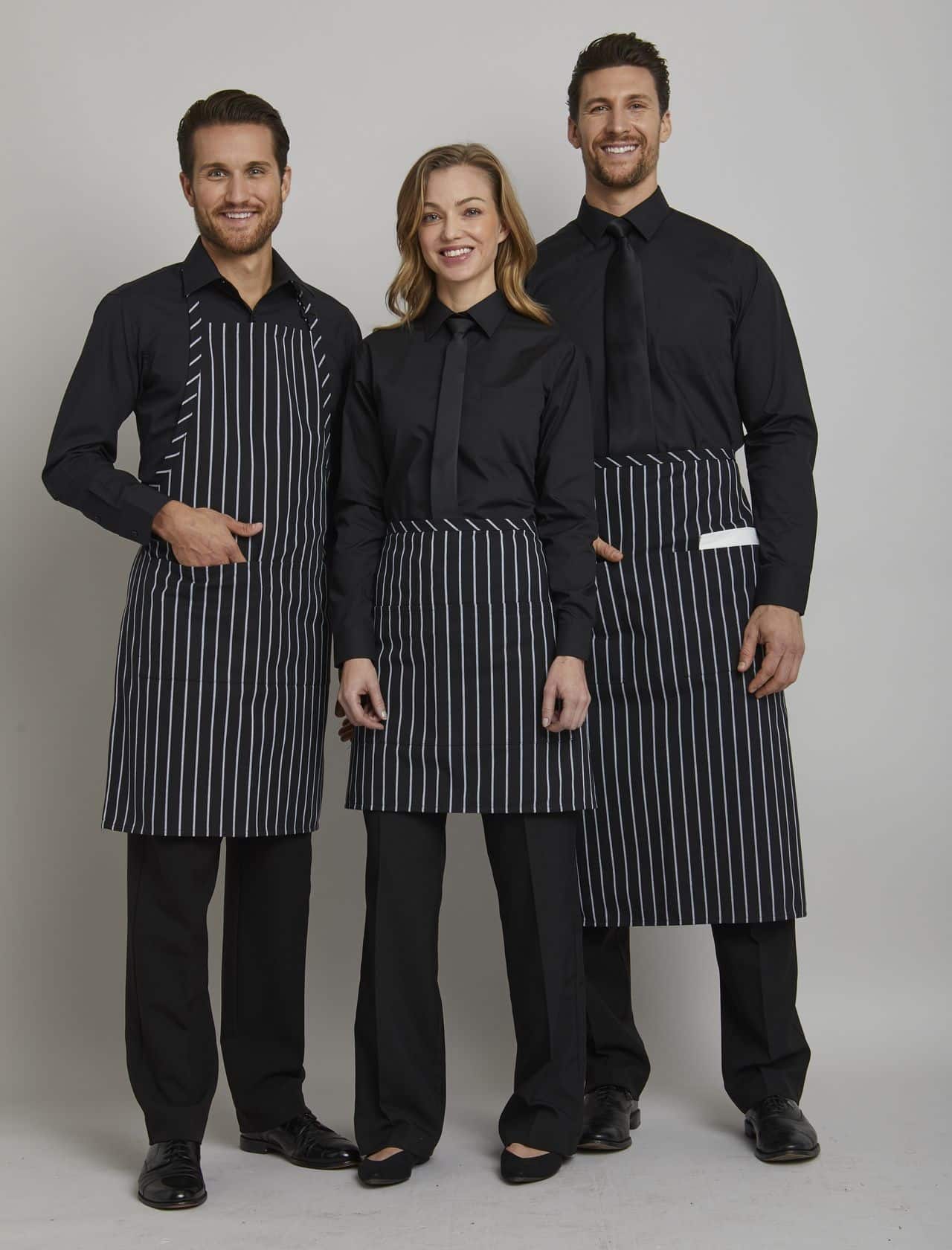 Adjustable Chalkstripe Butcher Apron - Ambassador Uniform