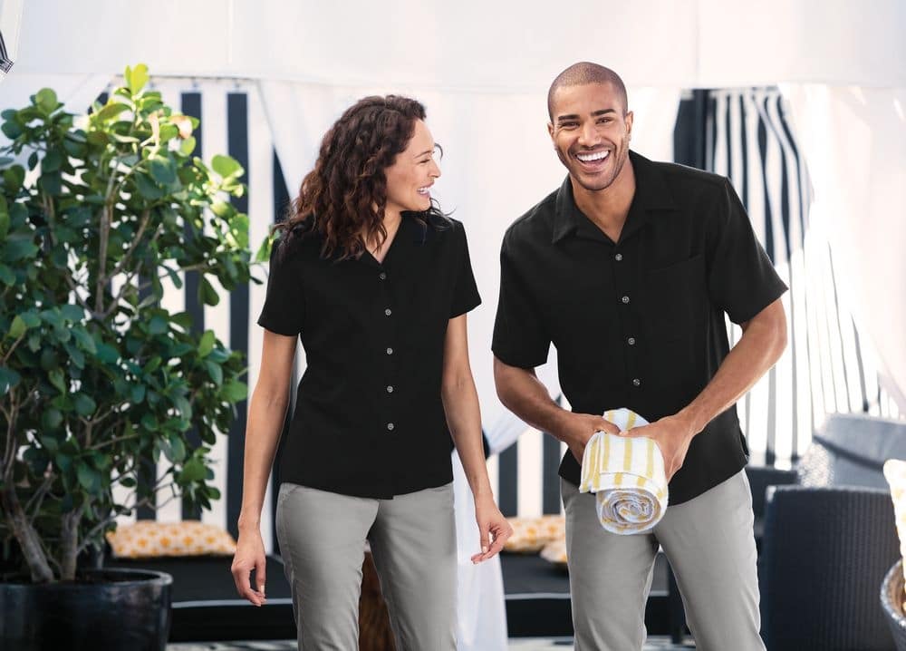 Ladies' Solid Camp Shirt - Ambassador Uniform