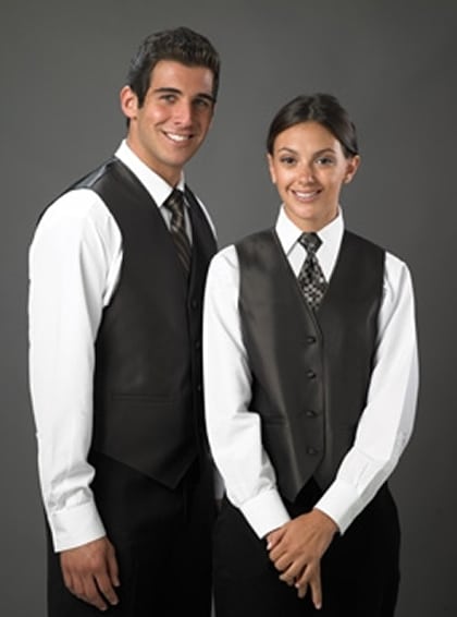 Monaco Chocolate Striped Vest - Male - Ambassador Uniform
