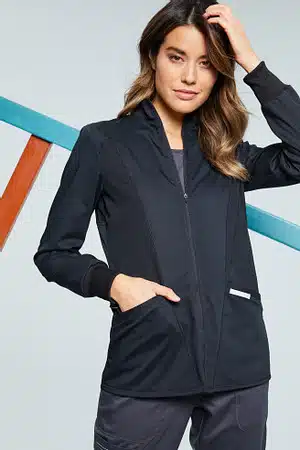 Cherokee Women's Zip Front High-Low Jacket